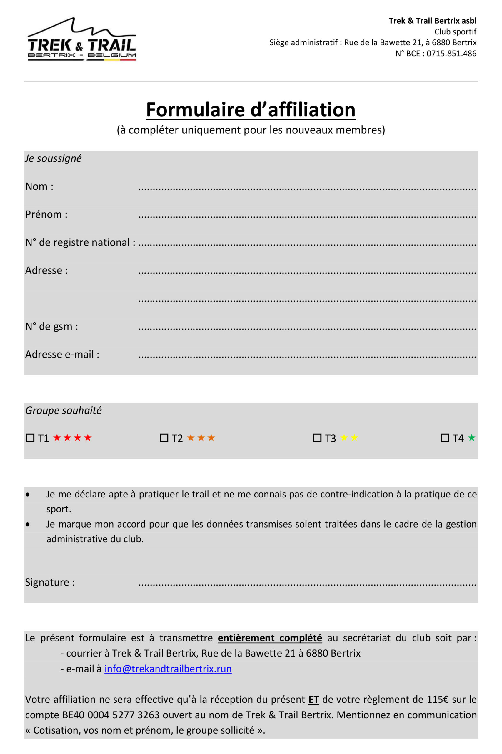 Club – Affiliations – Trek & Trail Bertrix